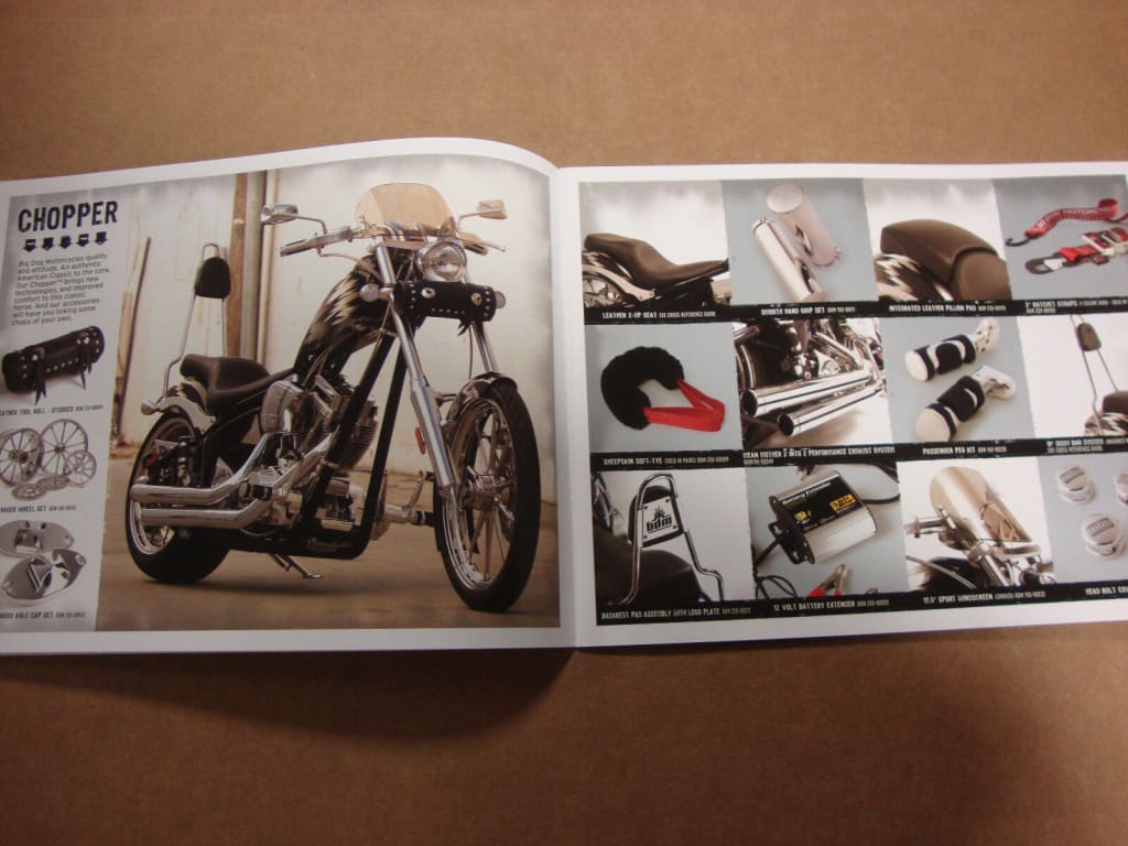 BIG DOG MOTORCYCLES 2005 ACCESSORY BROCHURE 14 page OEM all models ...