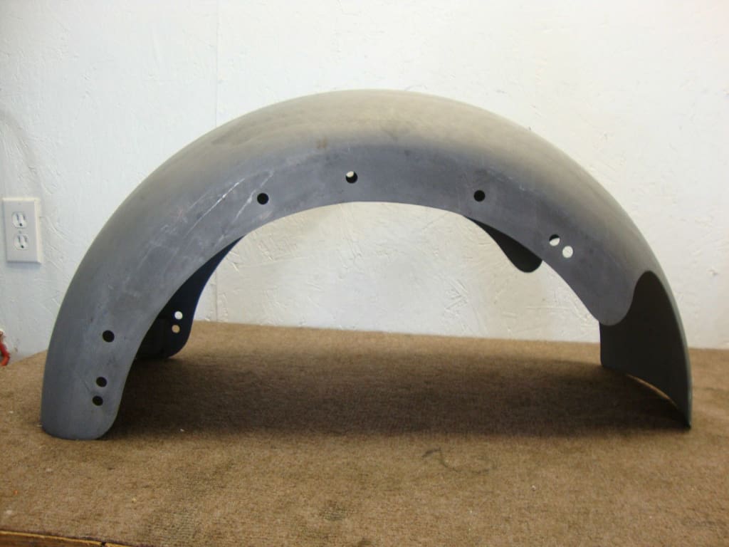 BIG DOG MOTORCYCLES 2009-2010 BULLDOG BAGGER RAW STEEL REAR FENDER 250 ...