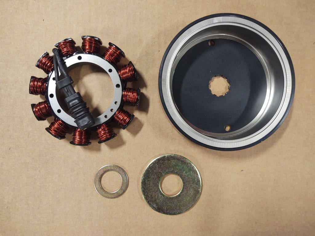 Big Dog Motorcycles 32amp Rotor & Stator all 2001-2011 MODELS EVO BT U ...