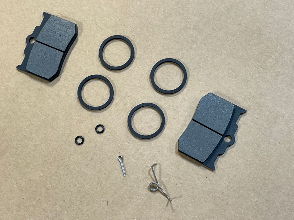 BIG DOG MOTORCYCLES FRONT/ REAR BRAKE CALIPER MASTER REBUILD KIT w/ PA ...