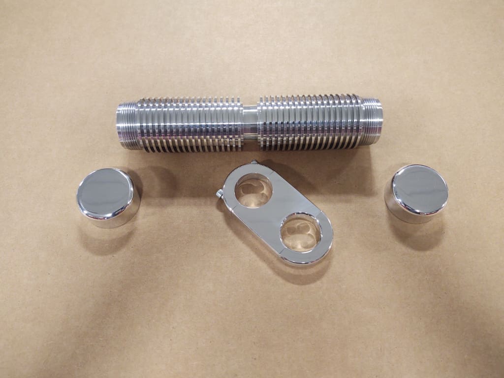 BIG DOG MOTORCYCLES POL STASH TUBE w/ BRACKET FITS 2007-11 MASTIFF/BUL ...