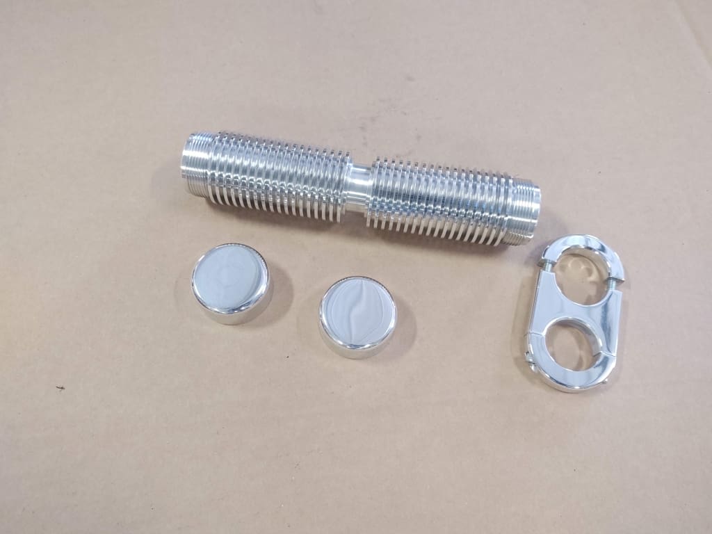 BIG DOG MOTORCYCLES POL STASH TUBE w/ BRACKET FITS STRAIGHT DOWN TUBES ...