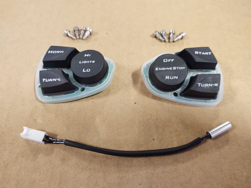 BIG DOG MOTORCYCLES UPDATED HAND CONTROL START SWITCH SET PCB FITS 200 ...