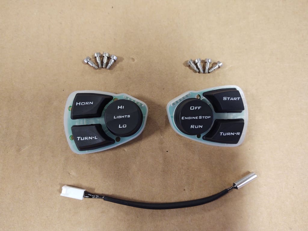 BIG DOG MOTORCYCLES UPDATED HAND CONTROL START SWITCH SET PCB FITS 200 ...