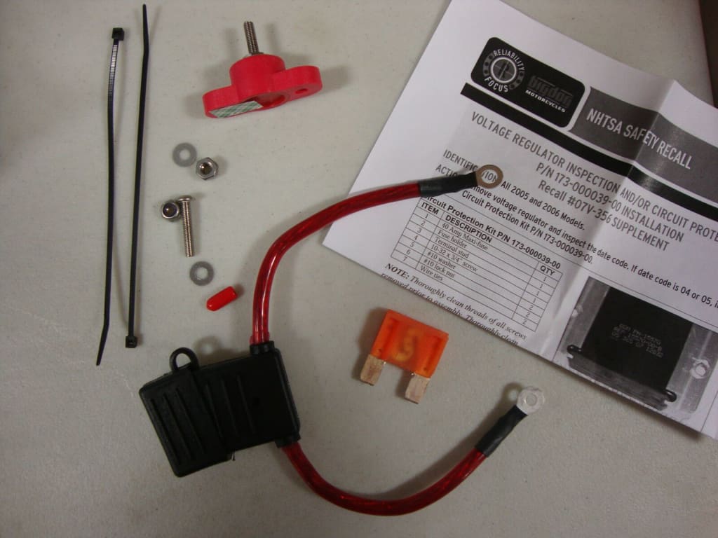 BIG DOG MOTORCYCLES VOLTAGE REGULATOR CIRCUIT PROTECTION KIT 2005-2006 ...