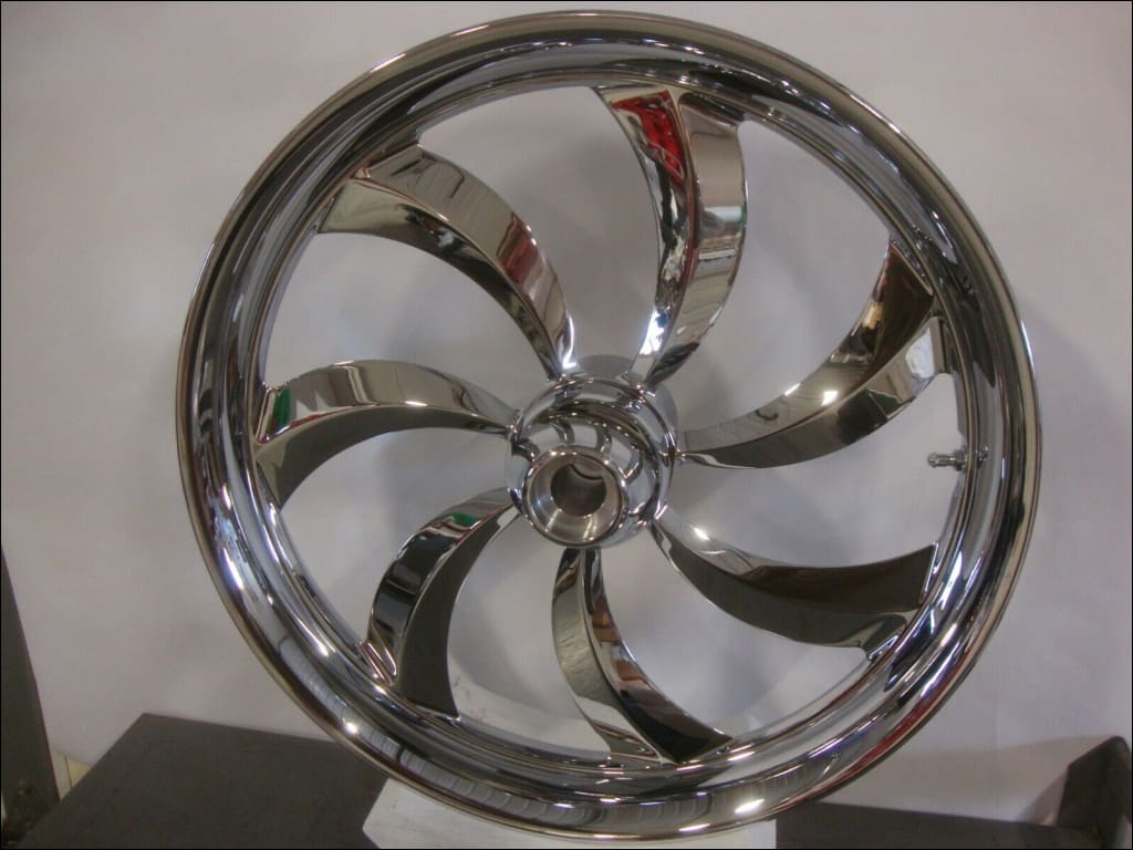HARLEY DAVIDSON SOFTAIL CHROME BILLET 21" FRONT WHEEL MMT 2044 CHROME ...