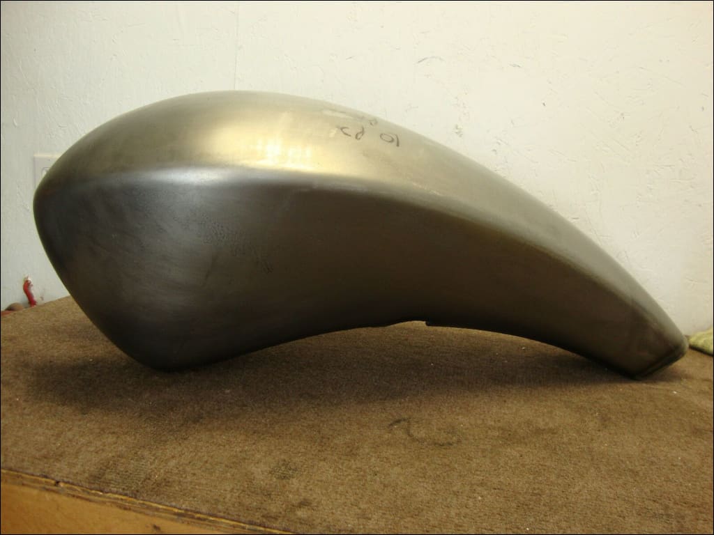 NEW OEM 2009-10 BIG DOG BULLDOG BAGGER RAW STEEL GAS TANK EFI BDM CUST ...